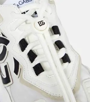 Dolce & Gabbana Daymaster Leather Sneakers - White