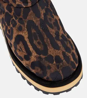Dolce & Gabbana Quilted Leopard-print Boots