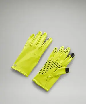 Lululemon Lululemon Wunder Train Gloves Yellow Serpentine