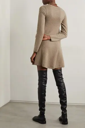 Khaite Fleurine Cashmere Mini Dress