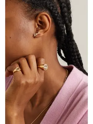 SYDNEY EVAN Love 14-karat Diamond Earring