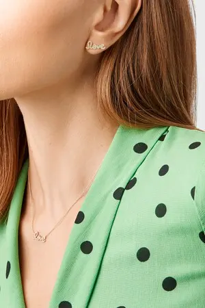SYDNEY EVAN Love 14-karat Diamond Earring