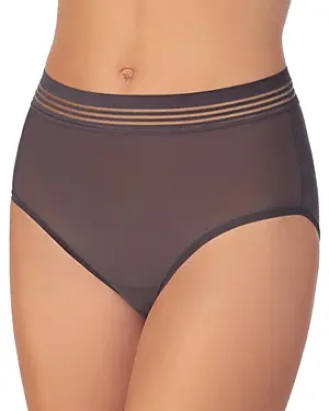 Le Mystère Second Skin Brief Charcoal Gray