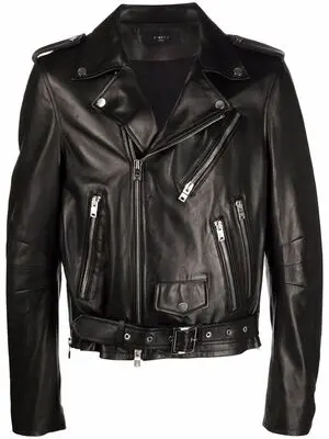 Amiri Leather Biker Jacket