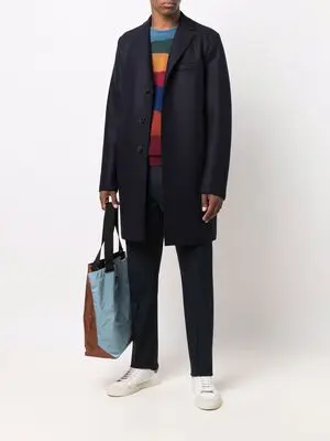 Harris Wharf London Single-breasted Wool Coat - Blue