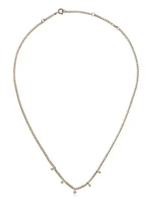 Zoe Chicco 14kt Diamond Xs Curb-chain Necklace - Gold