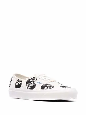 VANS Factory Authentic 44 Skull-print Sneakers - Neutrals