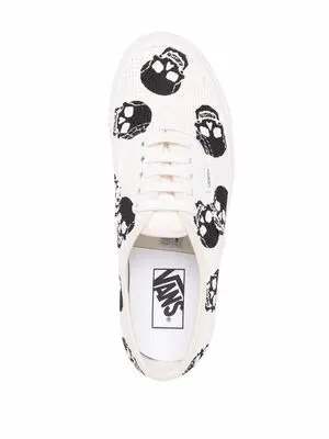 VANS Factory Authentic 44 Skull-print Sneakers - Neutrals