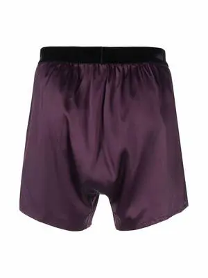 TOM FORD Logo Waistband Boxer Shorts - Purple