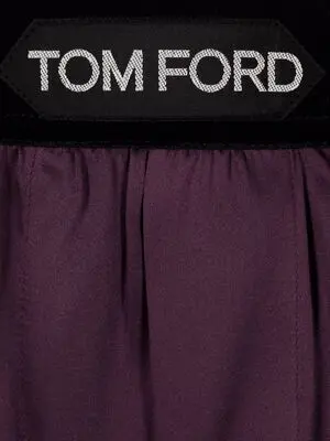 TOM FORD Logo Waistband Boxer Shorts - Purple