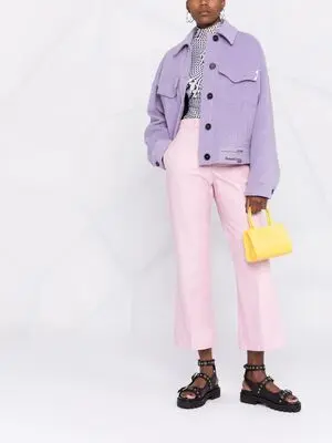 MSGM Pressed-crease Tailored Trousers