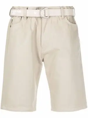 Off-white Zip Up Shorts For Men