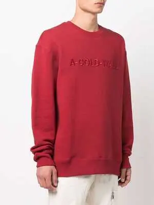 A-COLD-WALL* Embroidered Cotton Sweatshirt