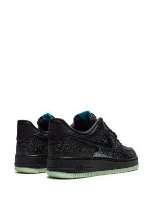 Nike Air Force 1 Low Computer Chip Sneakers - Black