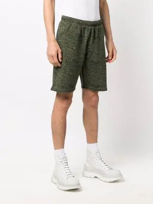 Kenzo Animal Print Shorts - Green