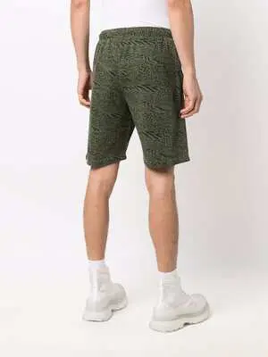 Kenzo Animal Print Shorts - Green