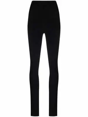 Khaite Roonie Split Hem Leggings - Black