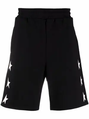 GOLDEN GOOSE Star-print Shorts - Black