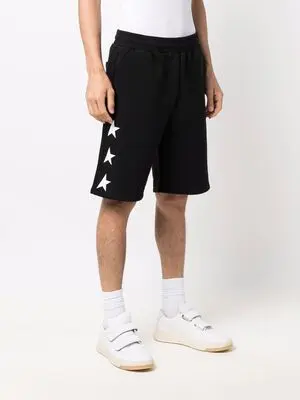 GOLDEN GOOSE Star-print Shorts - Black
