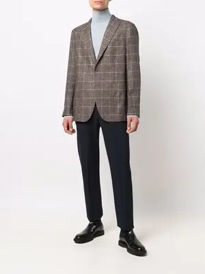 Boglioli Single Breasted Checked Blazer
