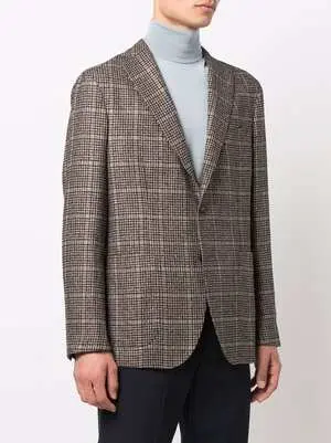 Boglioli Single Breasted Checked Blazer