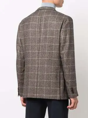 Boglioli Single Breasted Checked Blazer