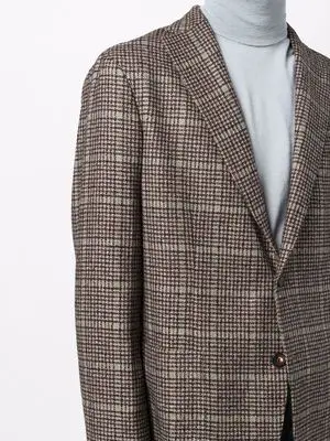 Boglioli Single Breasted Checked Blazer