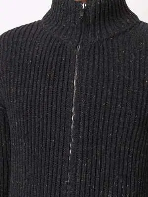 Massimo Alba Ribbed-knit Zipped Jumper
