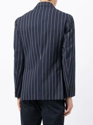 Polo Ralph Lauren Pinstriped Double-breasted Blazer - Blue