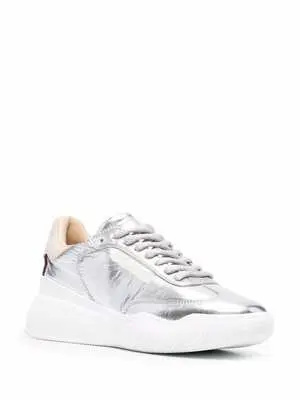 Stella McCartney Loop Metallic Sneakers - Silver