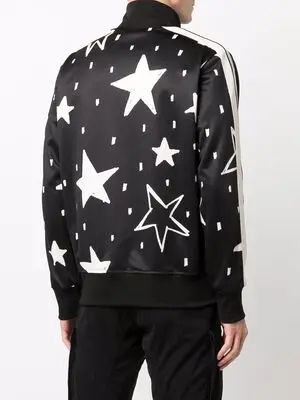 Palm Angels Night Sky Logo Track Jacket - Black