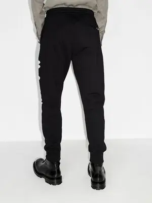 Alexander McQueen Logo Graffiti Print Track Pants - Black