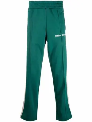 Palm Angels Logo-print Track Pants - Green
