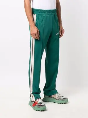 Palm Angels Logo-print Track Pants - Green