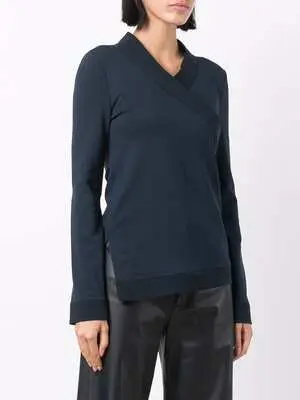 Emporio Armani Wrap-neckline Jumper