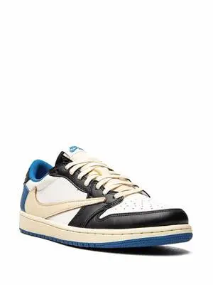 JORDAN X Travis Scott X Fragment Air 1 Low Sneakers - White