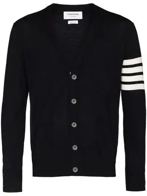 Thom Browne Classic V-neck Cardigan With Signature Striping