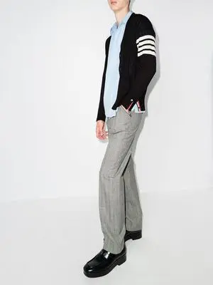 Thom Browne Classic V-neck Cardigan With Signature Striping
