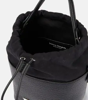 MAISON MARGIELA 5ac Leather Bucket Bag - Black