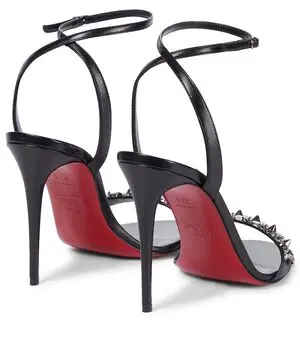 CHRISTIAN LOUBOUTIN Loubigirl Chain 100 Leather Sandals