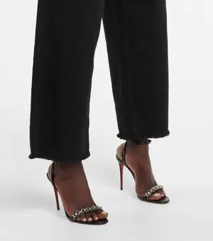 CHRISTIAN LOUBOUTIN Loubigirl Chain 100 Leather Sandals