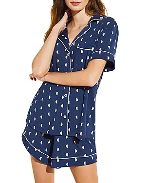 Eberjey Gisele Relaxed Shorts Set Moonn/iv