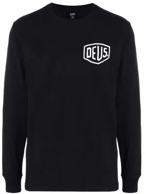 Deus Ex Machina Logo-print Crewneck Sweatshirt - Black