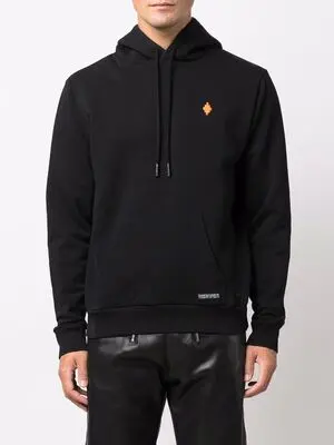 COUNTY OF MILAN Cotton Cross Motif Hoodie