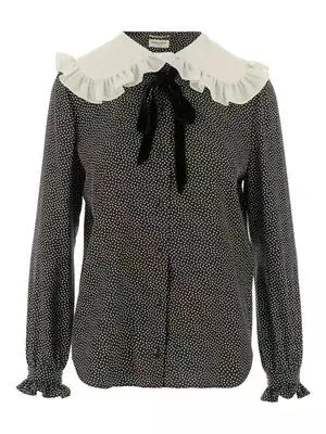 Saint Laurent Polka-dot Blouse