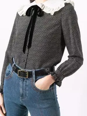 Saint Laurent Polka-dot Blouse