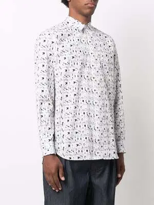 Comme Des Garçons Kaws-print Shirt