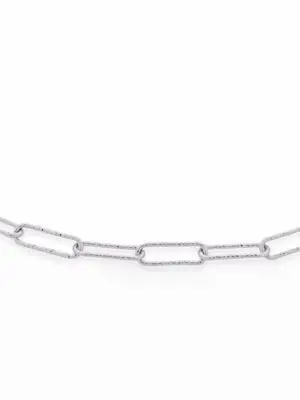 Monica Vinader Alta Textured Chain Bracelet - Silver