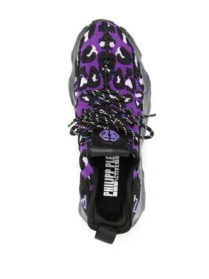 Philipp Plein Runner Leopard-print Sneakers