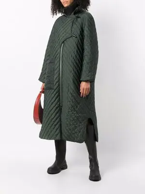 GANNI Recycled Ripstop Quilted Oversized Coat
